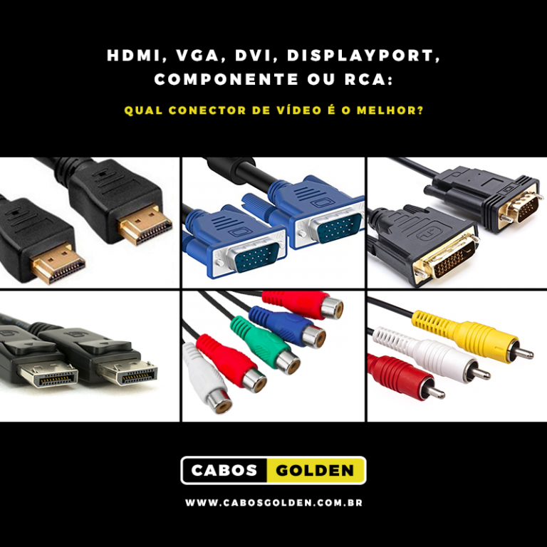 Qual conector de vídeo é o melhor? - Cabos Golden Blog